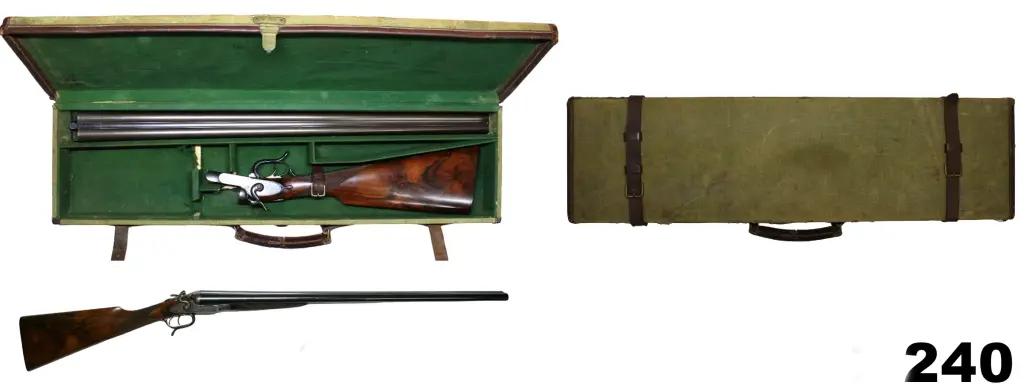 094-240-12ga A. Lancaster S/S Hammer Ejector Shotgun – Cased – Classic Arms